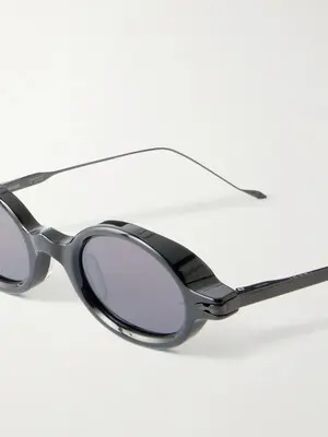 JACQUES MARIE MAGE Melchior Round Frame Sunglasses