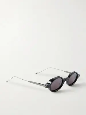 JACQUES MARIE MAGE Melchior Round Frame Sunglasses