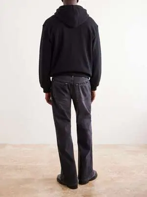 FRIZMWORKS Waffle-knit Cotton Zip-up Hoodie