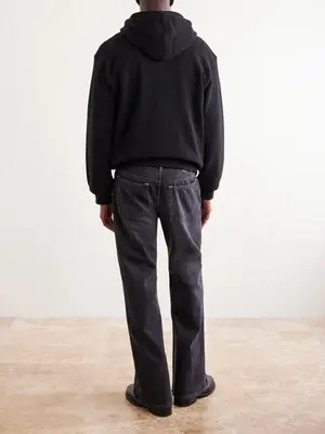 FRIZMWORKS Waffle-knit Cotton Zip-up Hoodie