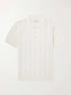 Frescobol Carioca Vidal Cotton Polo Shirt - Ecru