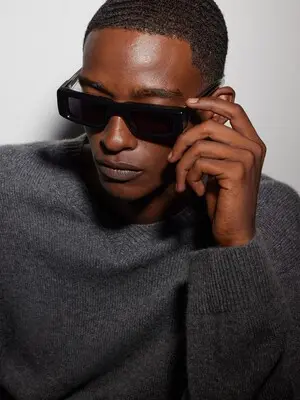 JACQUES MARIE MAGE Rimbaud Square-frame Acetate Sunglasses