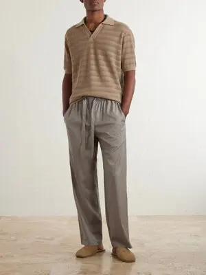 Frescobol Carioca Luan Wool Drawstring Trousers