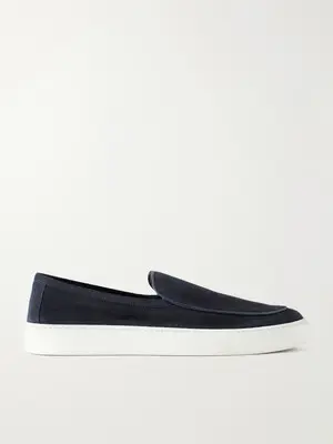 Frescobol Carioca Vela Suede Loafers - Blue