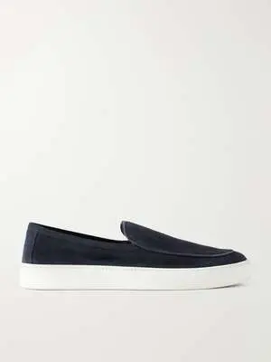 Frescobol Carioca Vela Suede Loafers - Navy