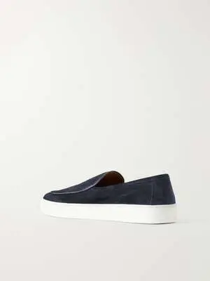 Frescobol Carioca Vela Suede Loafers - Navy