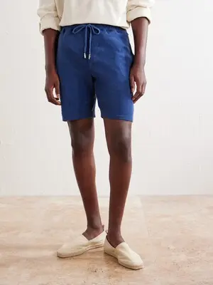 Fedeli Slim-fit Cotton-terry Drawstring Shorts