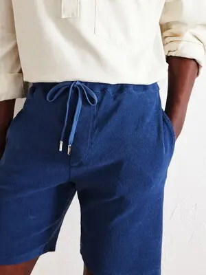 Fedeli Slim-fit Cotton-terry Drawstring Shorts