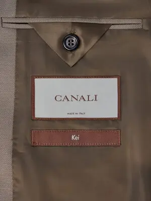 Canali Kei Wool Suit Jacket