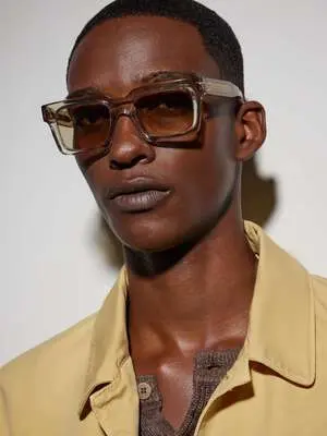 CUTLER AND GROSS Square-frame Acetate Sunglasses - Neutral