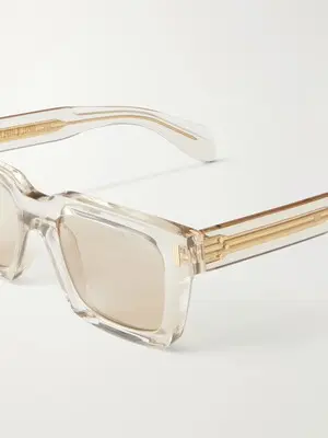 CUTLER AND GROSS Square Frame Acetate Sunglasses