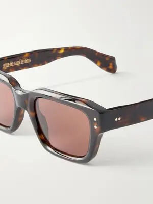 CUTLER AND GROSS Square Frame Acetate Sunglasses