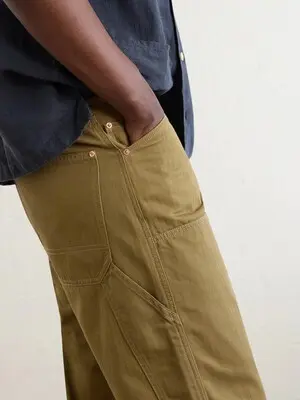 DRAKE'S Carpenter Straight-leg Cotton Cargo Trousers
