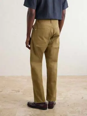 DRAKE'S Carpenter Straight-leg Cotton Cargo Trousers