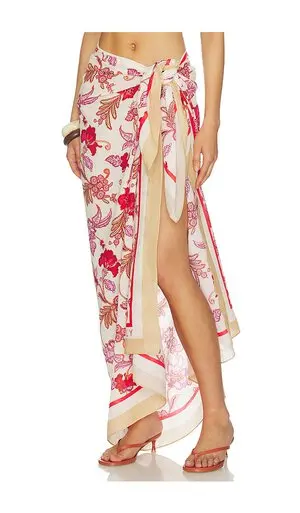 Seafolly Summer Chintz Sarong In Cream
