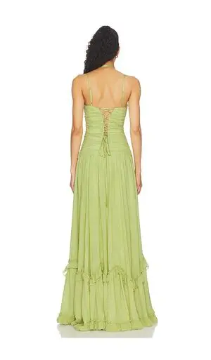 V. CHAPMAN Persephone Dress In Sage