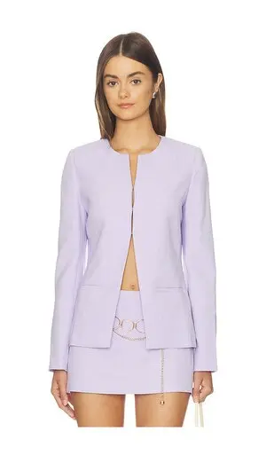 Amanda Uprichard Capria Top In Purple - Lavender