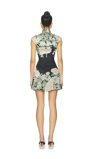 SAU LEE Floral Print Dress