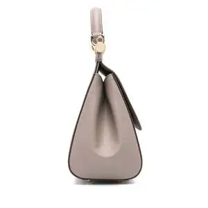 Dolce & Gabbana Calfskin Top Handle Bag With Push-lock Fastening - Cream