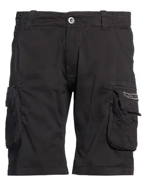 Alpha Industries Shorts & Bermuda Shorts Size Cotton, Elastane