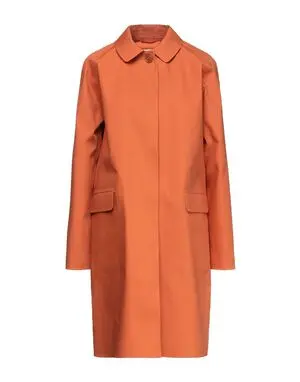 Aspesi Overcoat & Trench Coat Rust Size Cotton, Polyester, Polyurethane