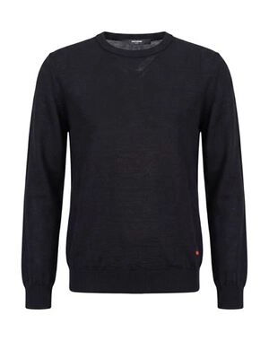 TAKESHY KUROSAWA Midnight Merino Wool & Acrylic Crewneck Sweater - Black