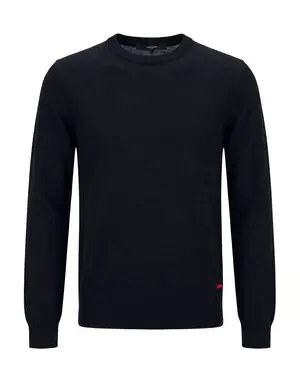 TAKESHY KUROSAWA Midnight Merino Wool & Acrylic Crewneck Sweater