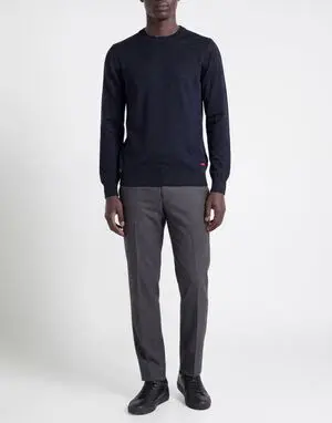 TAKESHY KUROSAWA Midnight Merino Wool & Acrylic Crewneck Sweater