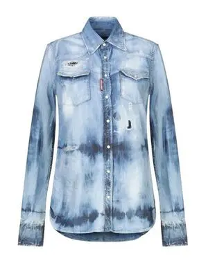 Dsquared2 Denim Shirt Size Cotton, Elastane - Blue