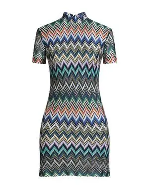 Missoni Mini Dress Bright Size Viscose - Blue