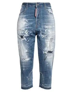 Dsquared2 Cotton Blend Boyfriend Jeans