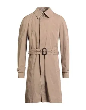 SEALUP Overcoat & Trench Coat Light Brown Size Cotton, Polyester, Polyamide