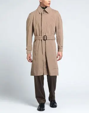 SEALUP Overcoat & Trench Coat Light Brown Size Cotton, Polyester, Polyamide