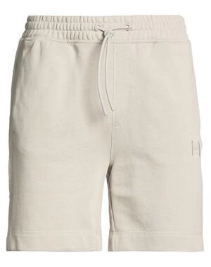 BOSS Cotton French Terry Shorts - Beige