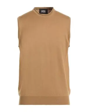Alpha Studio Sweater Camel Size Wool
