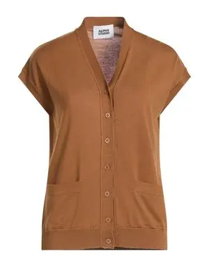 Alpha Studio Cardigan Dark Size Wool - Beige
