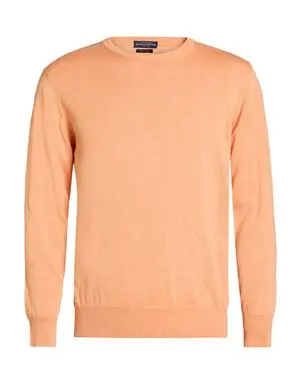 BALLANTYNE Cotton Crewneck Sweater - Mandarin