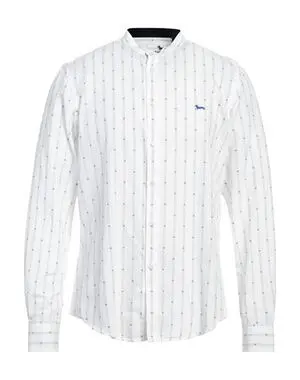 HARMONT & BLAINE Shirt Size Linen - White