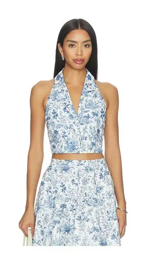 V. CHAPMAN Hunter Top With Floral Print