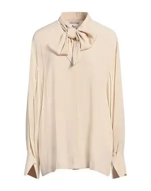 SEMICOUTURE Shirt Azure Size Acetate, Silk - Beige