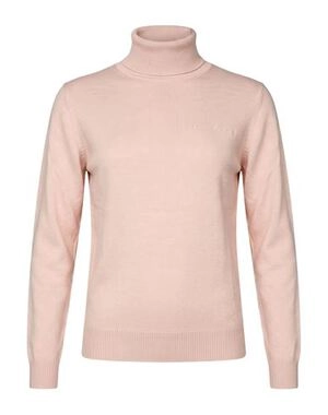 Armani Exchange Turtleneck In Acrylic, Virgin Wool, Polyamide, And Elastane - Pink