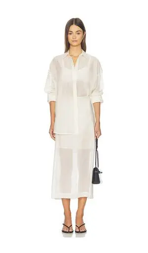 BY MALENE BIRGER Derris Soft Organza Shirt - White