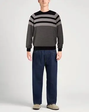 Armani Exchange Striped Crewneck Sweater - Navy