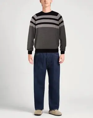 Armani Exchange Striped Crewneck Sweater - Navy