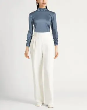 MOORER Slate Silk And Cotton Long Sleeve Turtleneck T-shirt