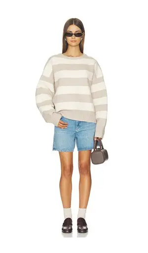 Lioness Dolce Knit Sweater Striped Relaxed Fit