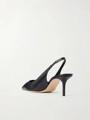 JIMMY CHOO Love 65 Leather Slingback Pumps