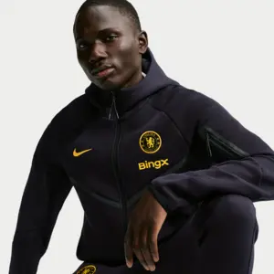 Nike Chelsea Fc Tech Fleece Windrunner Full-zip Hoodie - Blue