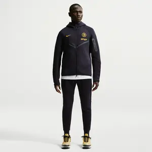 Nike Chelsea Fc Tech Fleece Windrunner Full-zip Hoodie - Blue