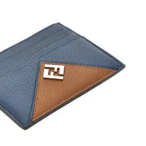 Fendi Lui' Grained Leather Cardholder
